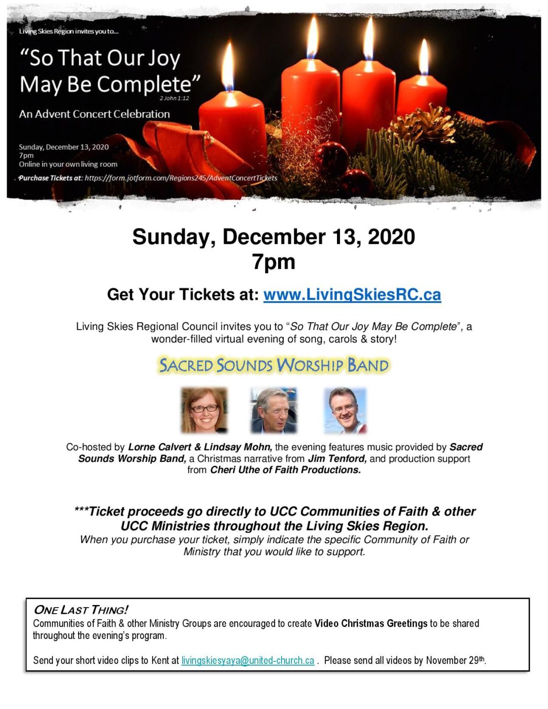 TICKETS NOW AVAILABLE! "So That Our Joy May Be Complete": An Advent ...