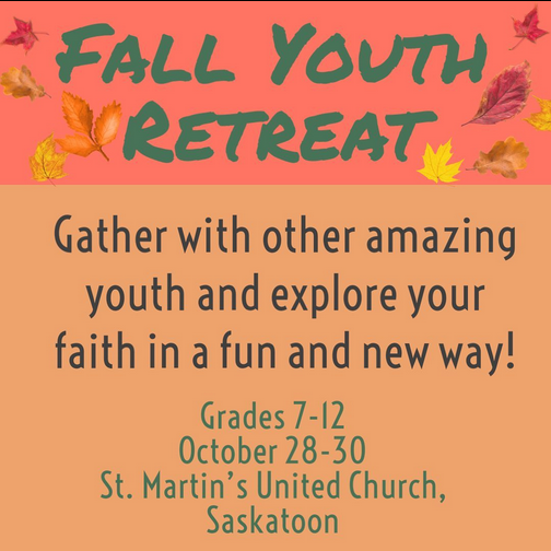 Fall Youth Retreat 2022 (gr 7-12) - Living Skies Regional Council