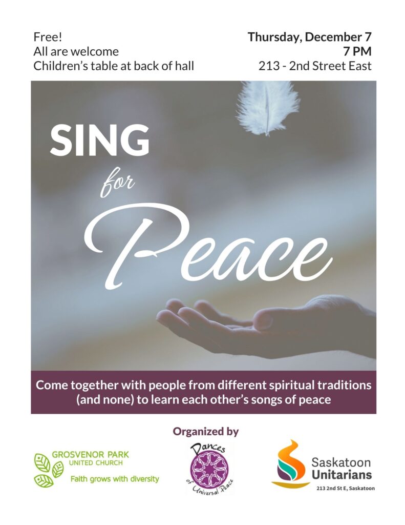 Sing for Peace - Living Skies Regional Council